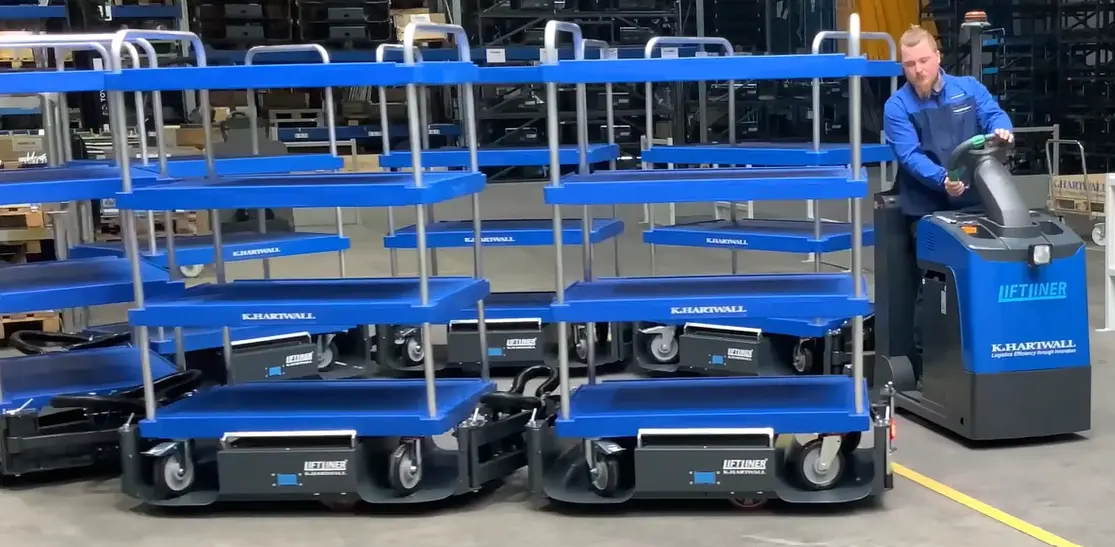 Train logistique Liftliner Pour un environnement sans chariot élévateur